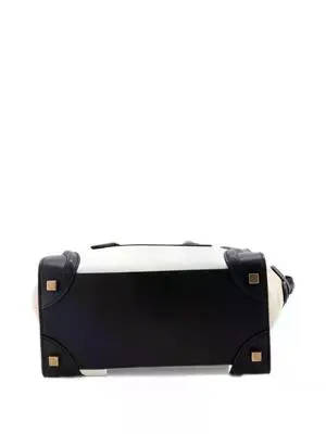 Celine Tricolor Luggage Bag Leather Micro Tote Bag