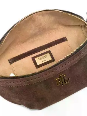 Ralph Lauren Marcy Suede-trimmed Belt Bag