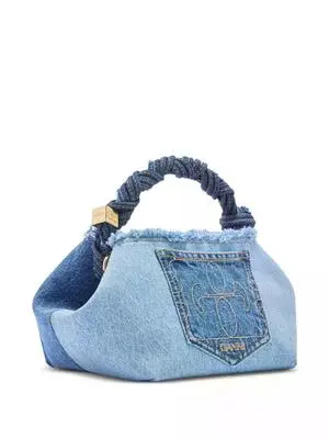GANNI Twisted Handle Satchel Tote Bag