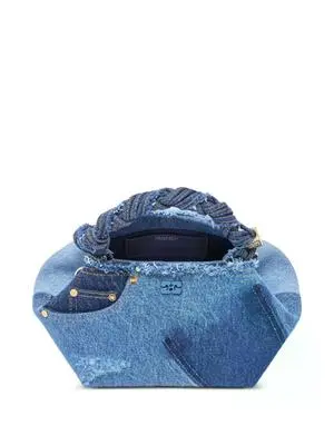 GANNI Twisted Handle Satchel Tote Bag