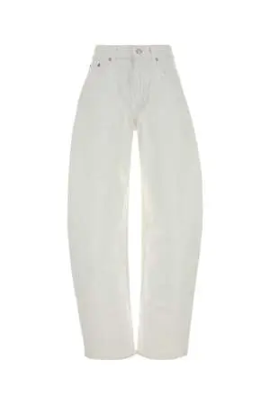 Alaïa Denim Jeans - White