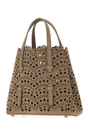 Alaïa Dove Grey Nabuck Mina 20 Handbag