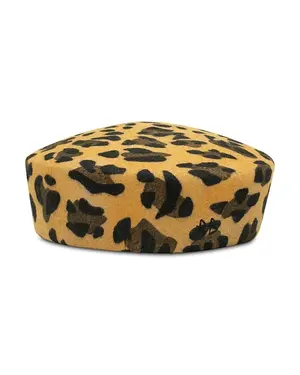 Ruslan Baginskiy Pillbox Wool Felt Hat - Leopard