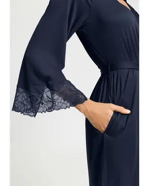 Hanro Azelia Lace Trim Robe