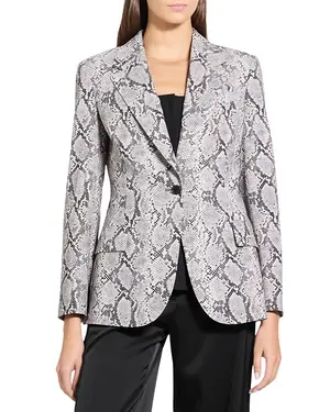 Theory Lynnia Wool Blend Blazer - Light Multi