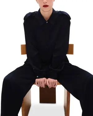 AGOLDE Shara Satin Wide Leg Cargo Pants