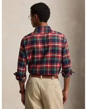 Polo Ralph Lauren Cotton Classic Fit Plaid Flannel Workshirt