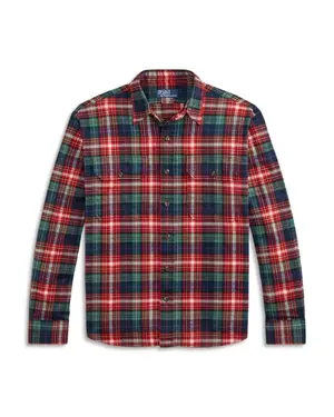 Polo Ralph Lauren Cotton Classic Fit Plaid Flannel Workshirt
