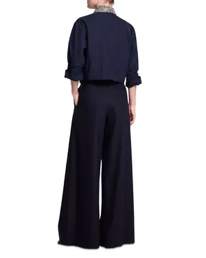 TWP New Chapter Crystal Collar Cotton Top