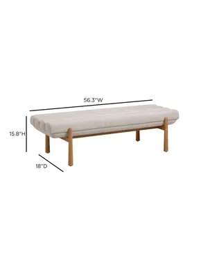 TOV FURNITURE Julianna Textured Bench