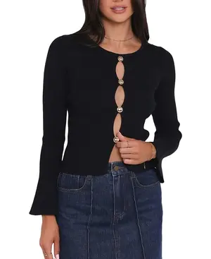 PETAL AND PUP Rosienna Knit Top - Black