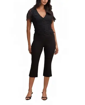 EVER NEW Vienna Lace V Neck Top