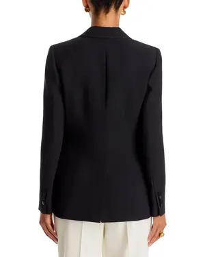 Lafayette 148 New York Rose Embellished Peak Lapel Blazer