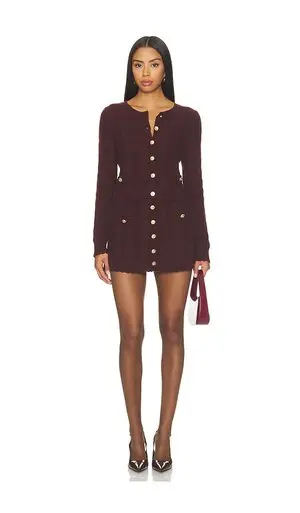 LoveShackFancy Eugenie Cardigan In Brown