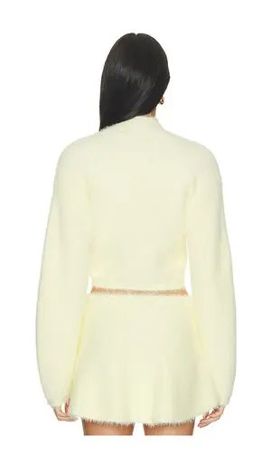 LOVERS AND FRIENDS Ellianna Mock Neck Sweater In Ivory