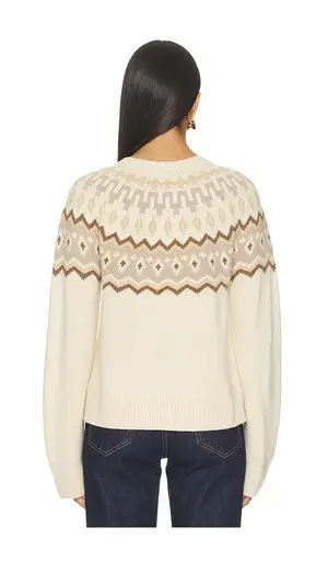 Tularosa Maralyn Fair Isle Sweater In Ivory