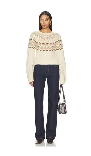 Tularosa Maralyn Fair Isle Sweater In Ivory