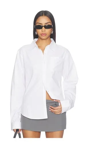 Lioness Hailey Button Up Shirt In White
