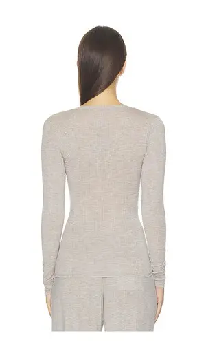 NEGATIVE UNDERWEAR Whipped Henley In Grey