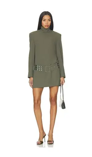 IRO PARIS Orbit Dress In Green - Lichen