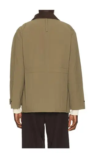 WORKS AND DAYS Natural Dye Hunting Jacket In Metallic Bronze