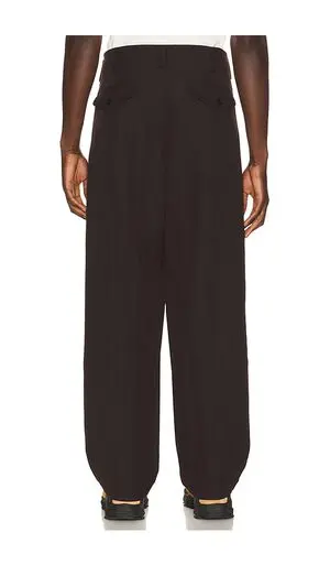 WORKS AND DAYS Wool Pleated Trouser