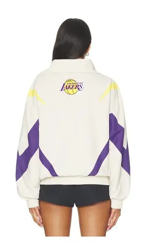 Terez Los Angeles Lakers Windbreaker In Cream