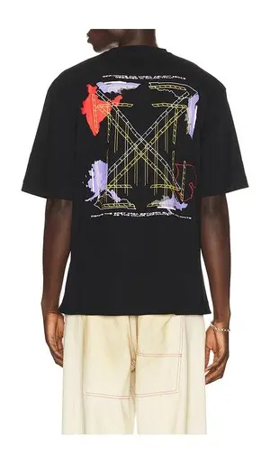 Off-White Archigeography Arrow Skate Short Sleeve Tee - Black
