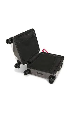 Off-White Quote Arrow Trolley Luggage + Stickers In Black