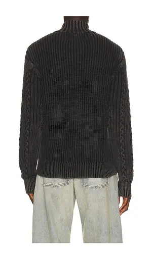 SCHOTT Cable Knit Fishermans Sweater