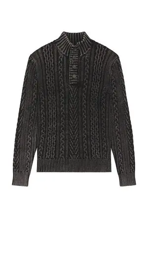 SCHOTT Cable Knit Fishermans Sweater
