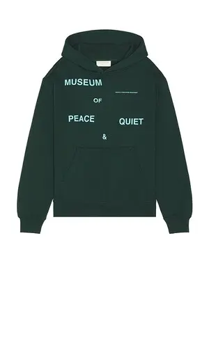MUSEUM OF PEACE & QUIET Publishing Dept Hoodie In Green