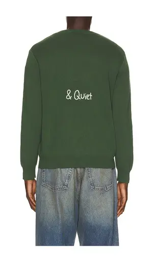 MUSEUM OF PEACE & QUIET Imagine Knit Sweater In Green