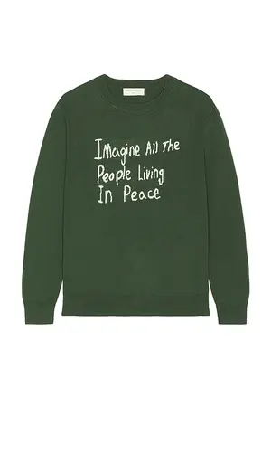 MUSEUM OF PEACE & QUIET Imagine Knit Sweater In Green