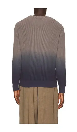 MUSEUM OF PEACE & QUIET Wordmark Knit Sweater In Blue