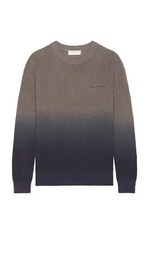 MUSEUM OF PEACE & QUIET Wordmark Knit Sweater In Blue