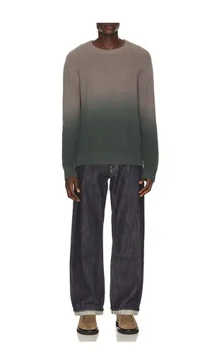 MUSEUM OF PEACE & QUIET Wordmark Knit Sweater In Green