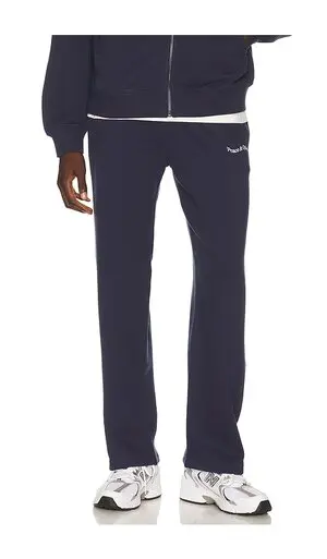 MUSEUM OF PEACE & QUIET Stencil Sweatpants In Blue - Navy