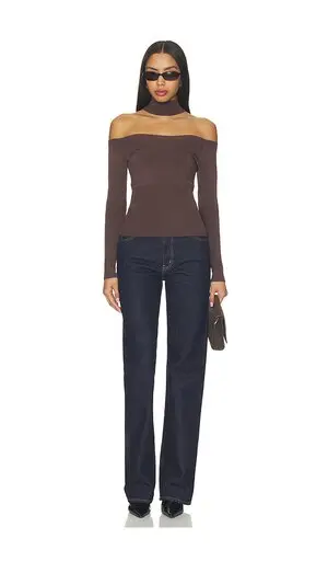 Simkhai Lila Cold Shoulder Top