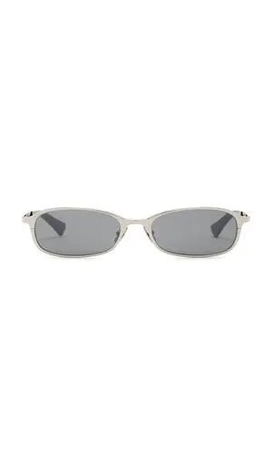 Saint Laurent Sl Mia Sunglasses In Metallic - Silver