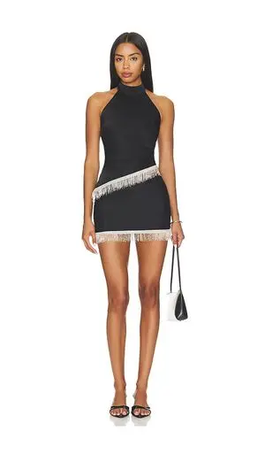 RUNAWAY THE LABEL Valia Halter Asymmetrical Hem Top