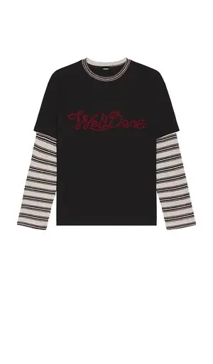 We11Done Rope Embroidered Long Sleeve T-shirt