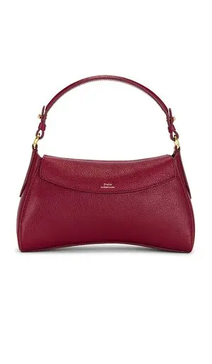 Polo Ralph Lauren Leather Crossbody Small Bag In Burgundy