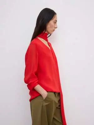 HOUSE OF DAGMAR Chiffon Scarf Blouse