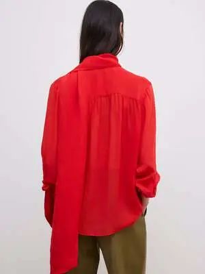 HOUSE OF DAGMAR Chiffon Scarf Blouse