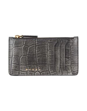 Marni Cardholder Ovine Leather, Viscose - Grey
