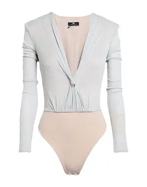 Elisabetta Franchi Bodysuit Light Size Viscose, Polyamide, Polyester, Elastane