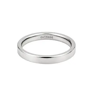 OUTRAGE LONDON Minimalistic Band Ring - Silver