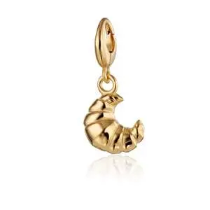 LILY CHARMED Plated Croissant Charm - Gold