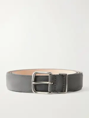 DEHANCHE Jorre 2.5cm Suede Belt - Gray